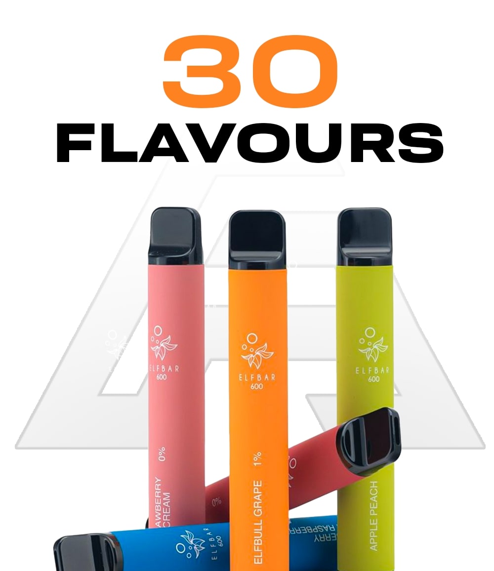 Elf Bar 600 Puffs disposable vape in UK - 3 for £10